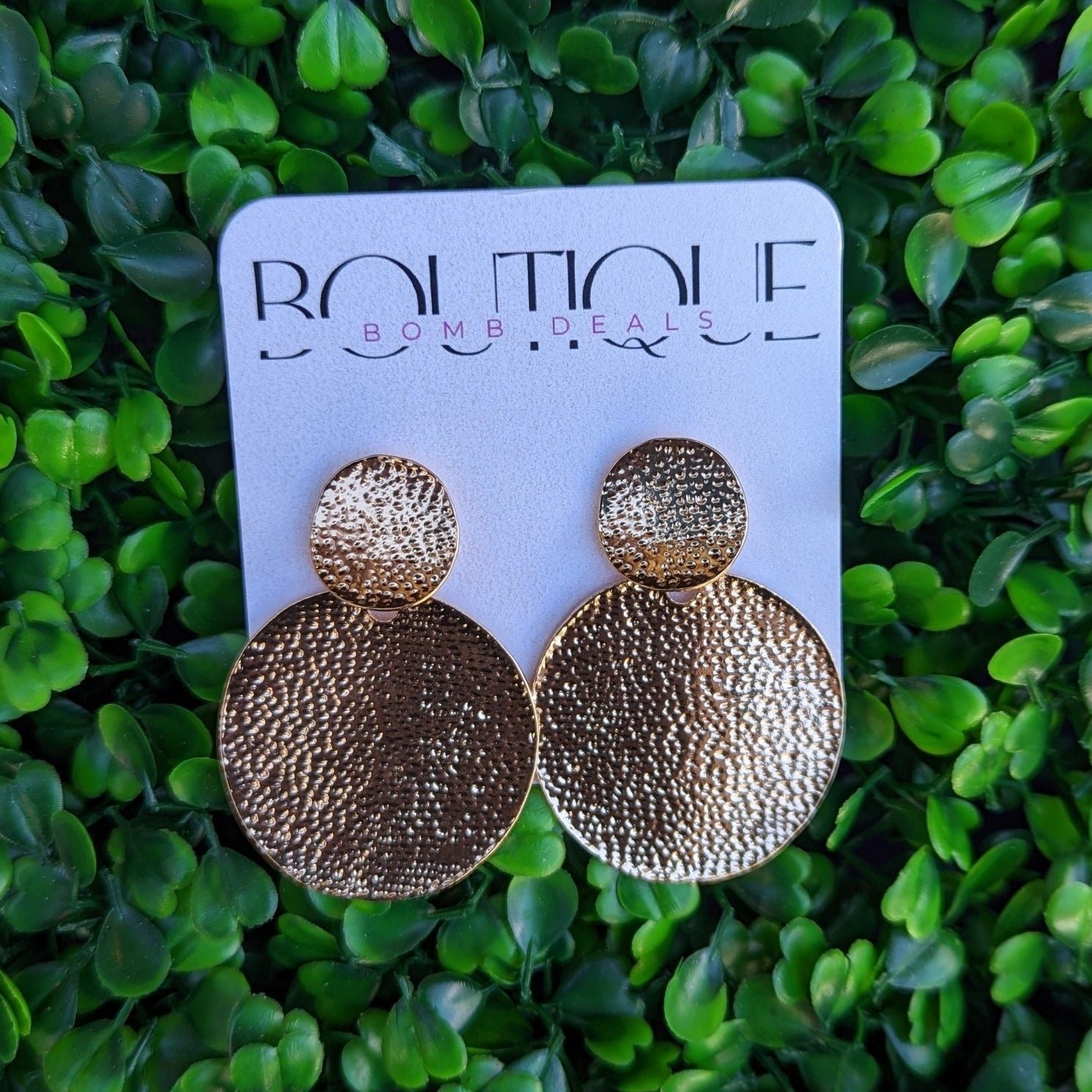Textured Gold Rush | Earrings – Bomb Designs